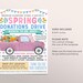 Spring Easter Donations Food Drive Flyer Editable Template, Toiletries ...