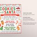 Cookies With Santa Flyer Editable Template, Photos With Santa ...