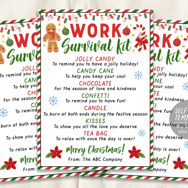 Work Survival Kit - Etsy