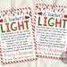 A Teachers Light Gift Tag Editable Template, Teacher Christmas Ornament ...
