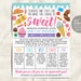 Sweet Candy Theme Teacher Appreciation Week Schedule Editable Template ...