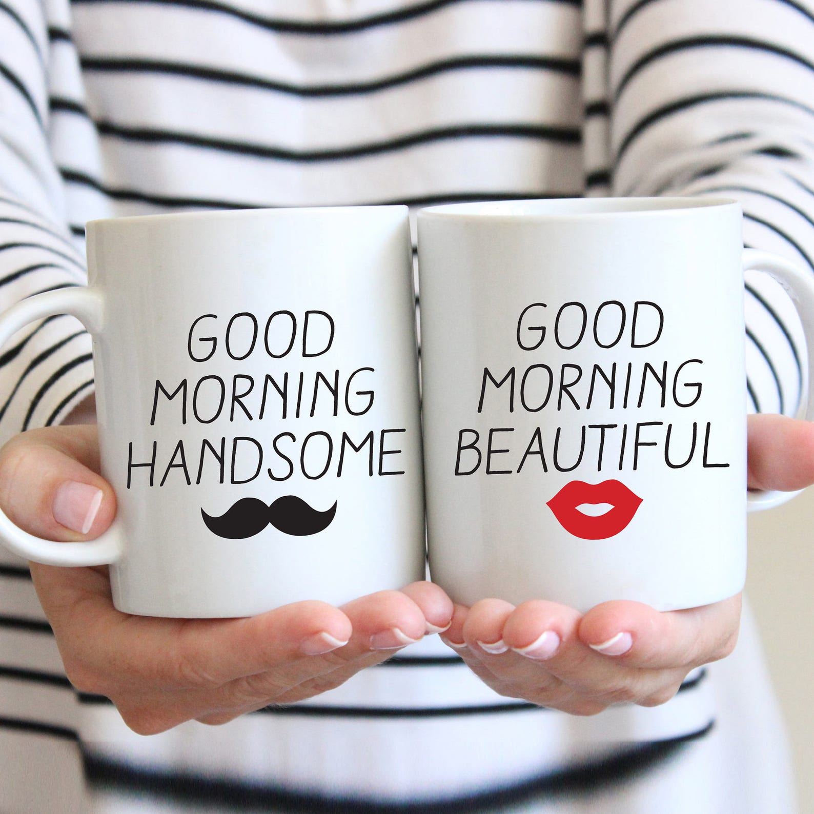 Good Morning Handsome Mug Good Morning Beautiful Mug - Etsy