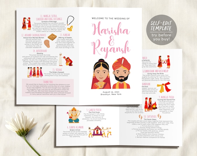 Wedding Magazine Invitation or Program, Unique Wedding Magazine Cover ...