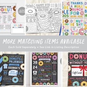 Donut Welcome Sign Boy Birthday Party Editable Template, Doughnut ...