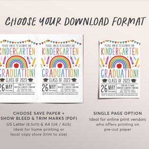 Kindergarten Graduation Ceremony BUNDLE Editable Template, Class ...