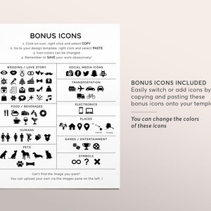 Teal Infographic Wedding Program Template Editable Reception | Etsy