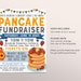 Pancake Breakfast Fundraiser Flyer Editable Template, Flapjacks Brunch ...