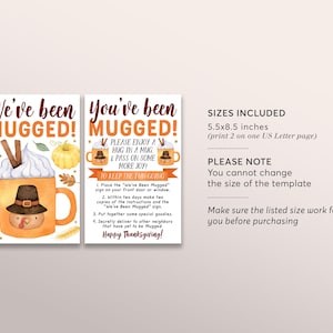 We've Been Mugged Game Editable Template, You've Been Mugged ...