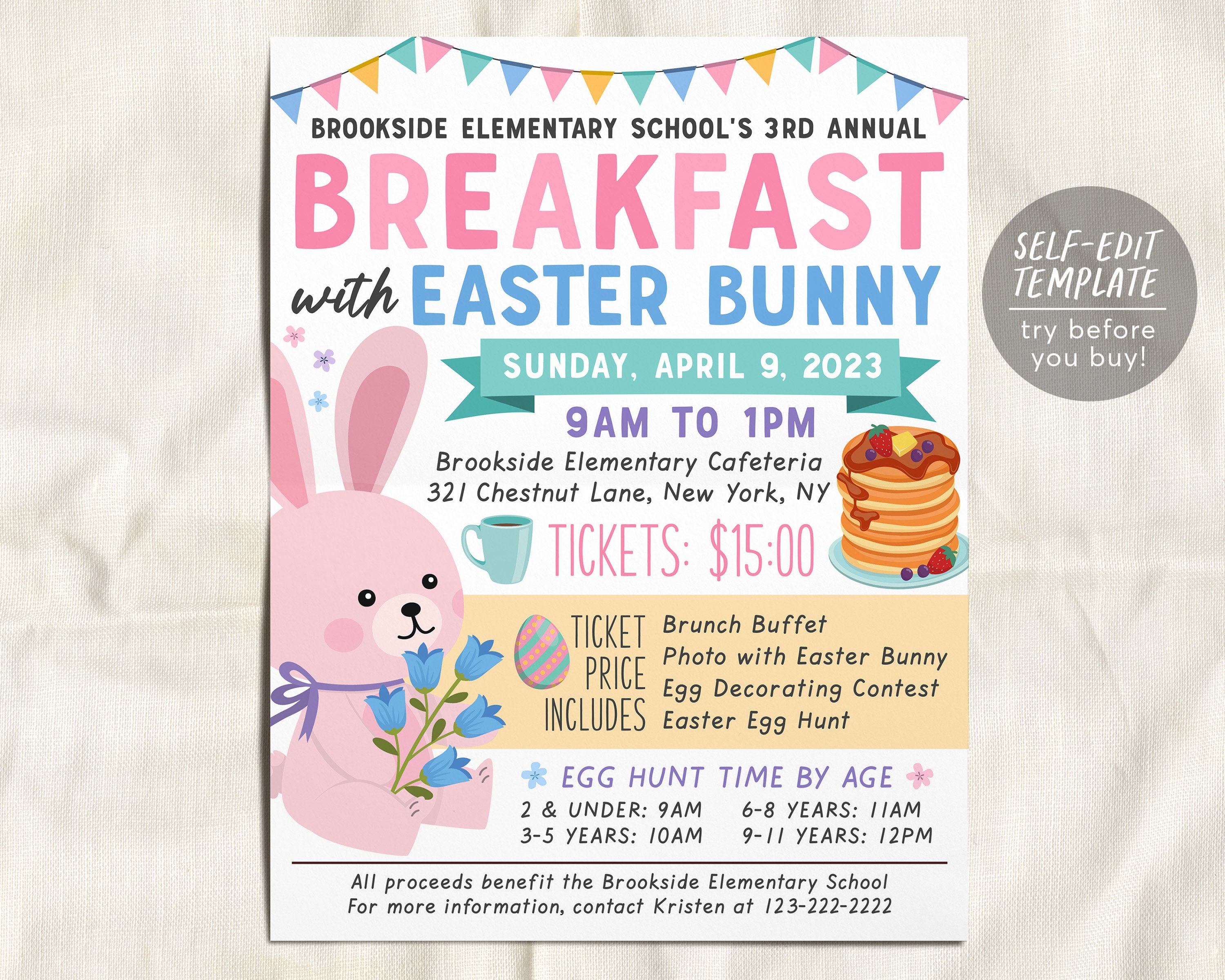 Easter Bunny Poster Templates
