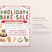 Christmas Bake Sale Flyer Editable Template, Holiday Bakery Fundraiser ...
