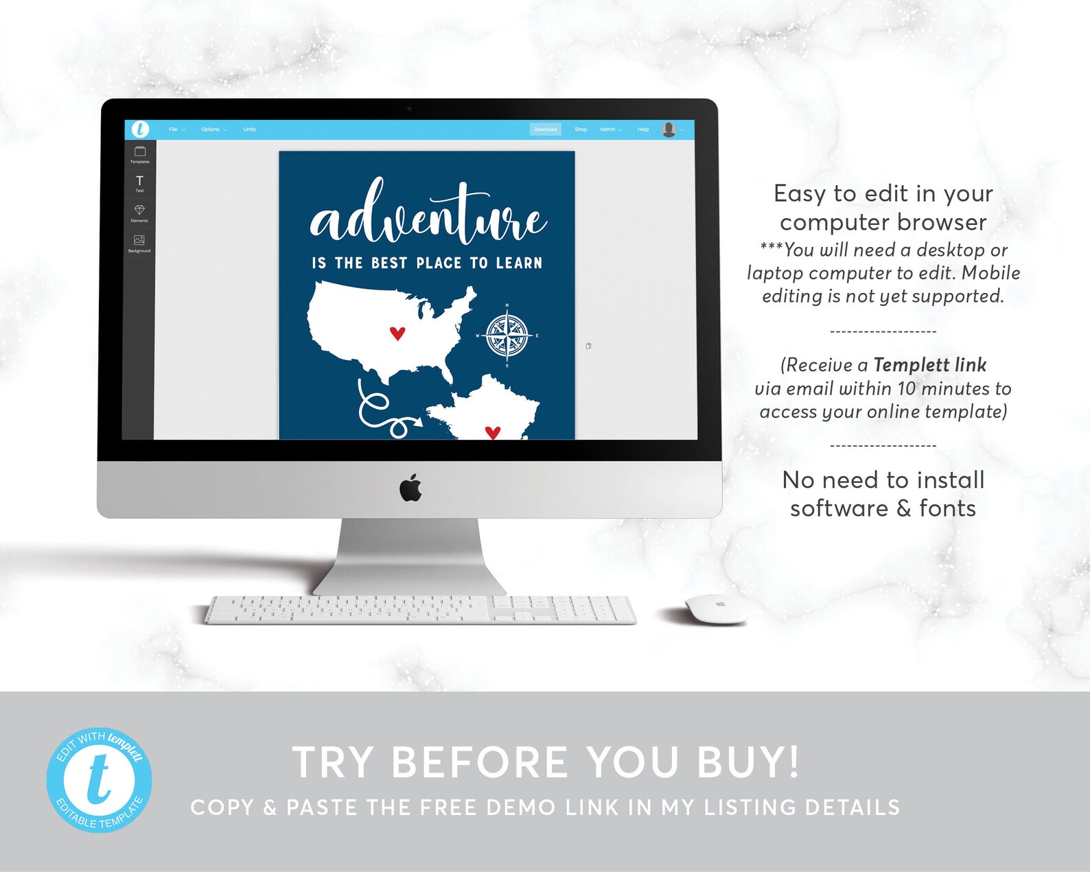 Editable Study Abroad Map Keepsake Gift Template Foreign - Etsy