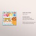 Muffin Gift Tag Editable Template, We Would Be Muffin Without Teachers ...
