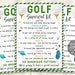 Golf Survival Kit Gift Tags Editable Template, Golfer Player Team Gift ...