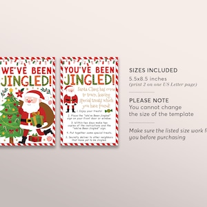We've Been Jingled Christmas Game Editable Template, You've Been ...