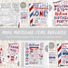 4th of July Birthday Party Thank You Tags Editable Template, Patriotic ...