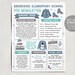 January PTO PTA Newsletter Flyer Editable Template, School Winter Flyer ...