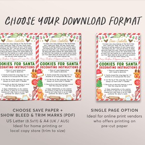 Letter From Mrs. Claus DIY Cookie Kit Instructions Card Editable ...