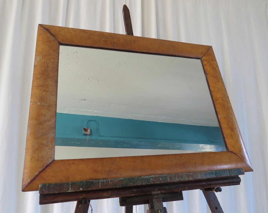 BURR WALNUT FRAMED Mirror. Antique Late 19th Century Frame. - Etsy