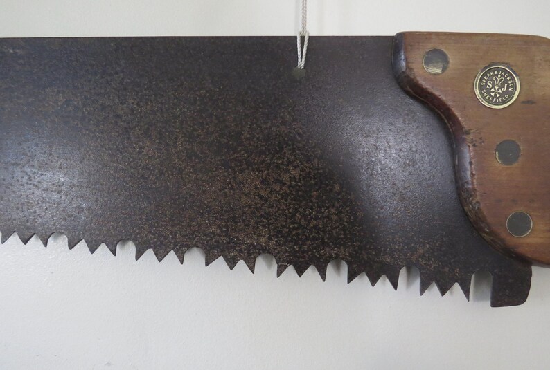 ANTIQUE CROSS CUT Hand Saw. Early 20th Century. - Etsy