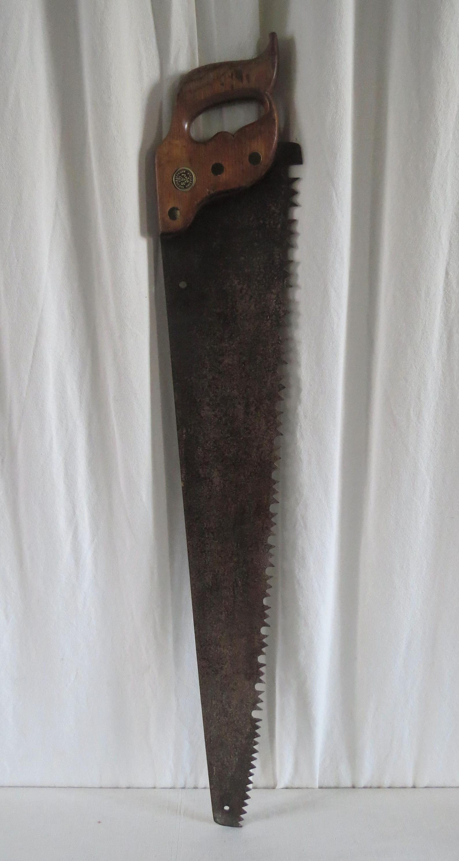 ANTIQUE CROSS CUT Hand Saw. Early 20th Century. - Etsy