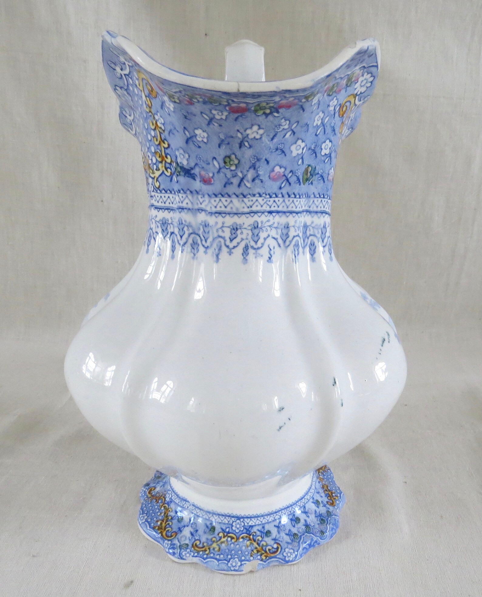 English Antique Pitcher Depicting Church Country Village Scene Dated ...