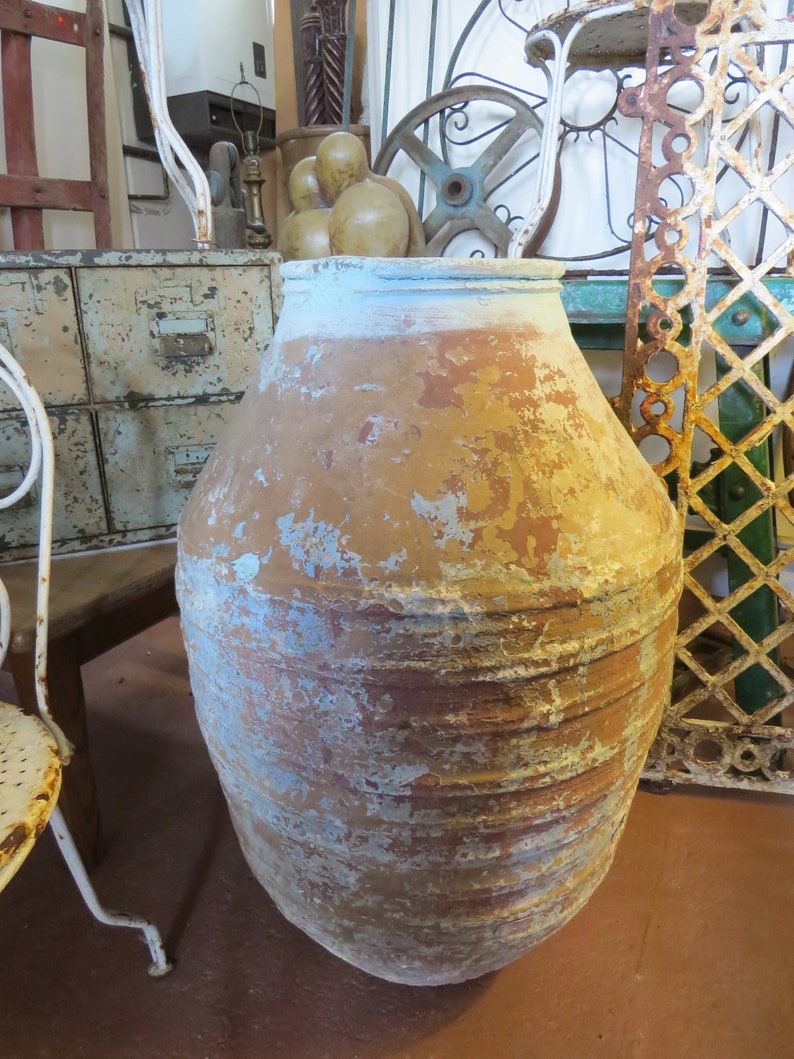 TERRACOTTA URN, TURKISH. Mid 19th Century / Olive Oil, Grain Storage ...