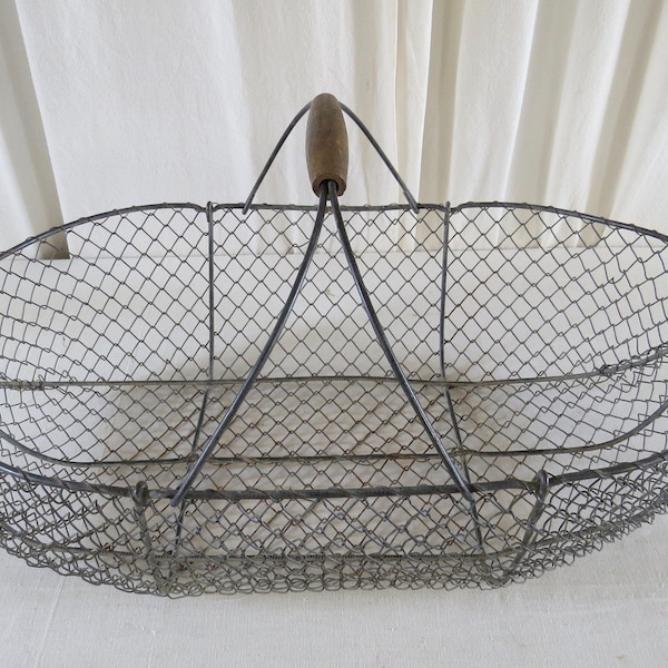 Vintage Wire Basket - Etsy