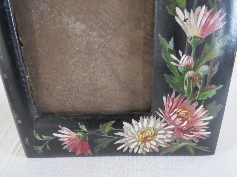 Rare Hand Painted Paper Mache Photo Frame C.1910/ Edwardian Antique ...