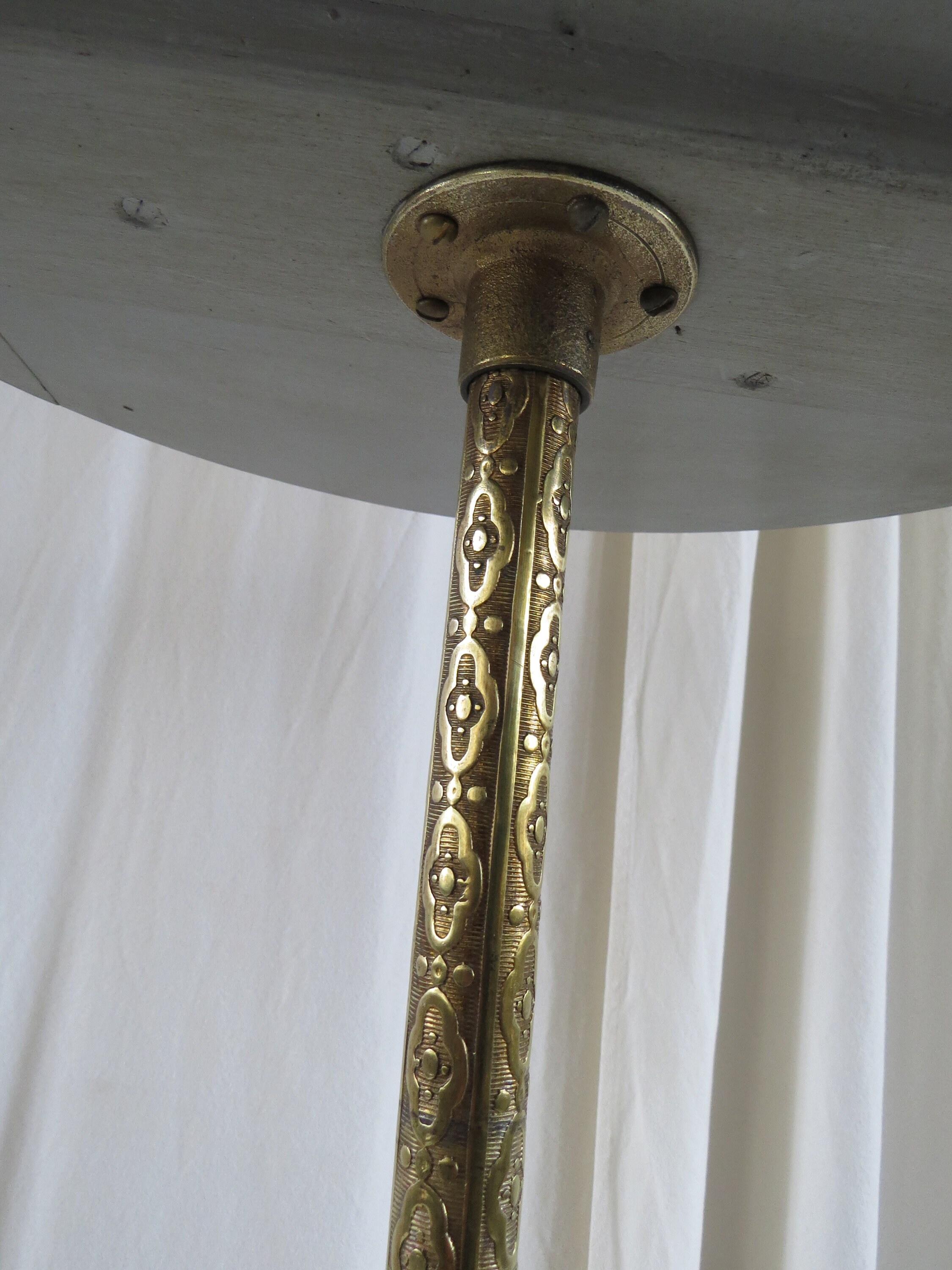 Side Table / Antique Victorian Brass Side Table Mid 19th C. / A Brass ...