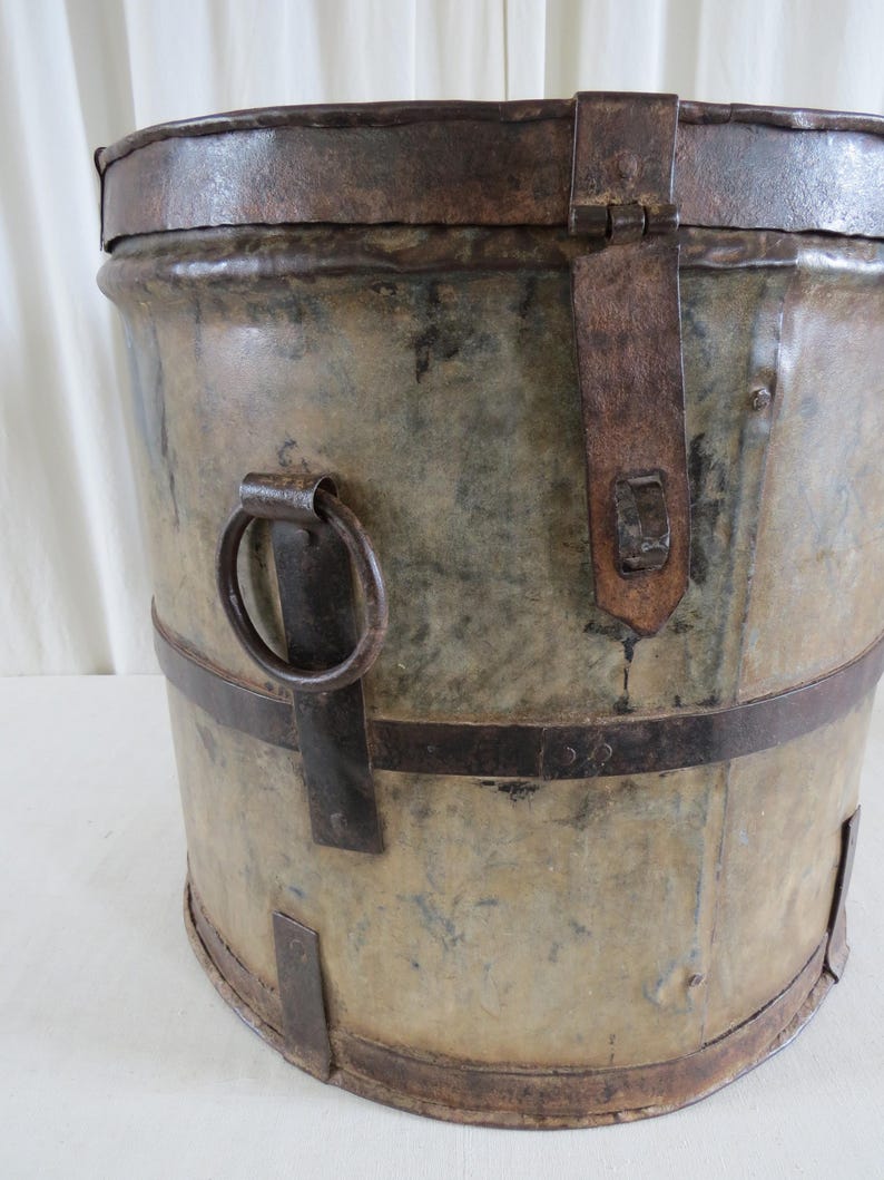 METAL STORAGE BIN. Indian Antique Grain Bin, Late 19th Century. - Etsy