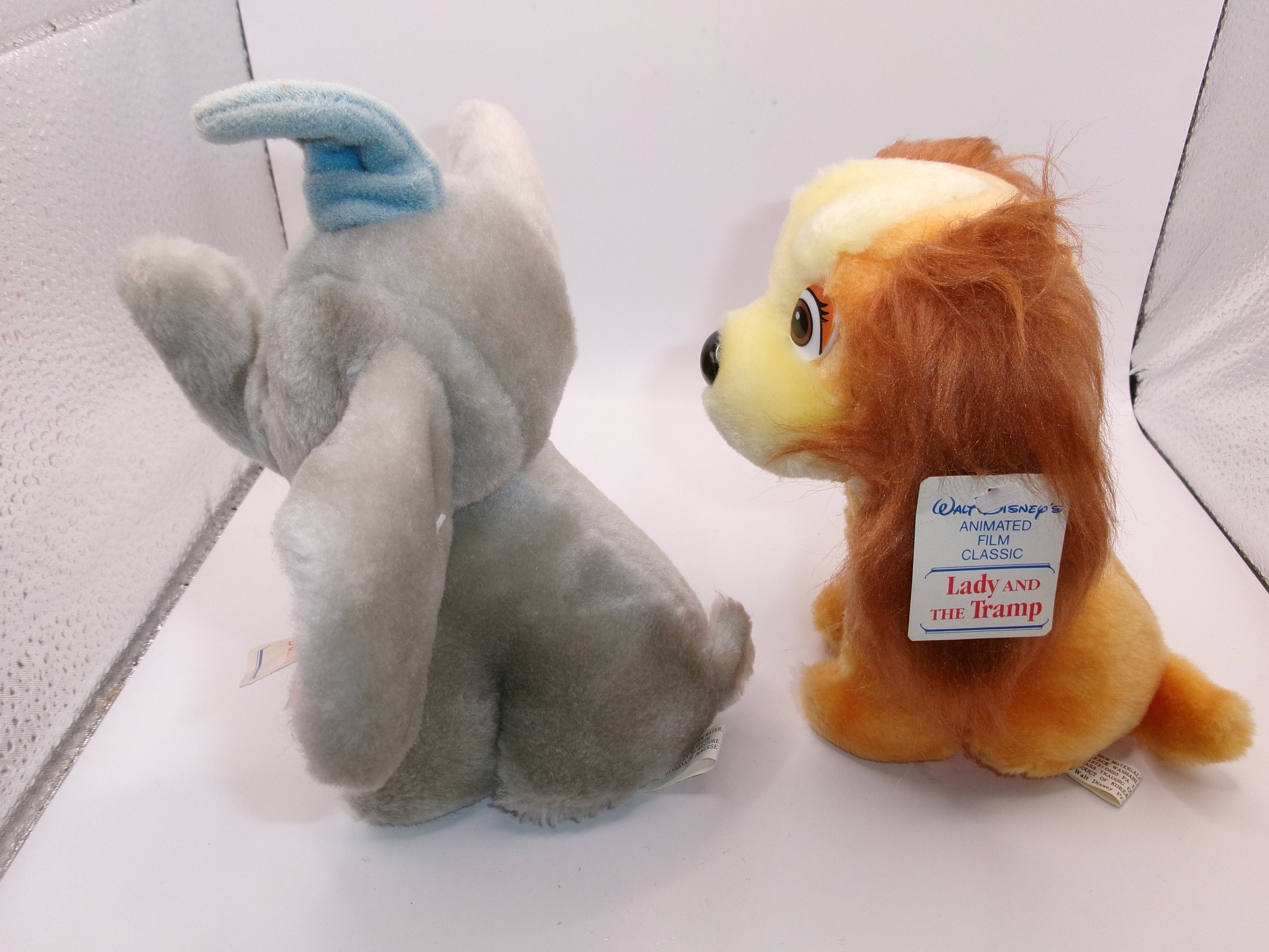 Vintage Disney Dumbo Elephant & Lady and the Tramp Dog Plush - Etsy