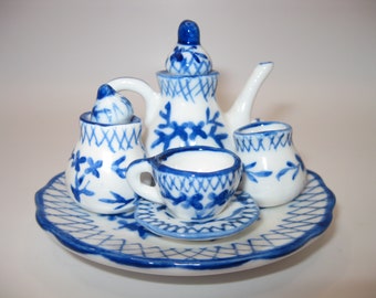 Delft Blue Tea Set - Etsy