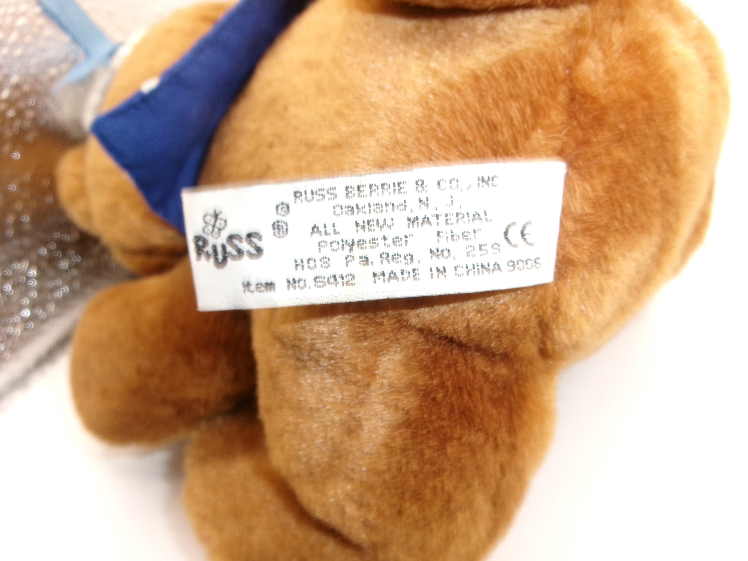 Russ Berrie Cappy Brown Bear Plush Stuffed Animal in Sailor - Etsy