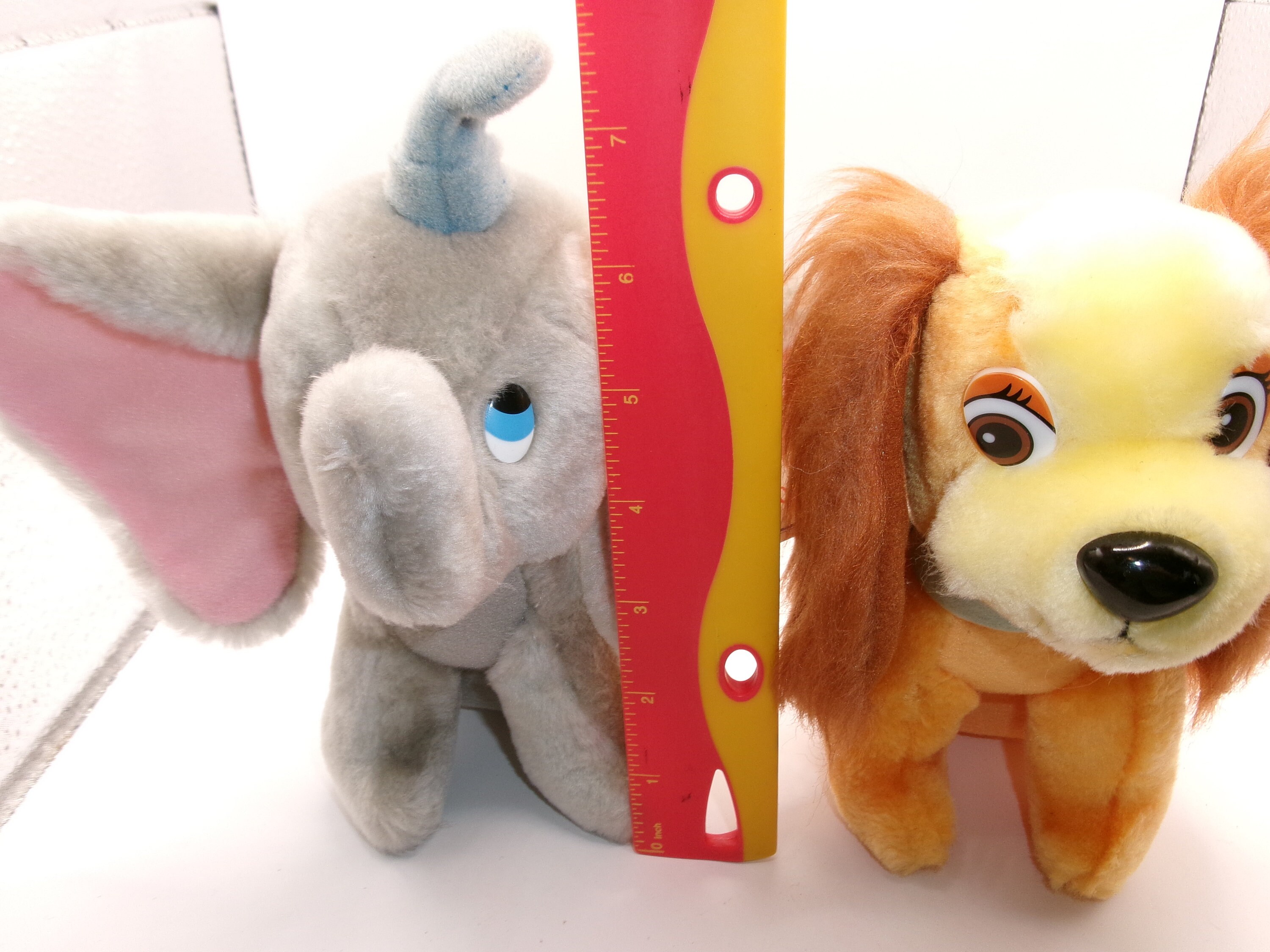 Vintage Disney Dumbo Elephant & Lady and the Tramp Dog Plush - Etsy