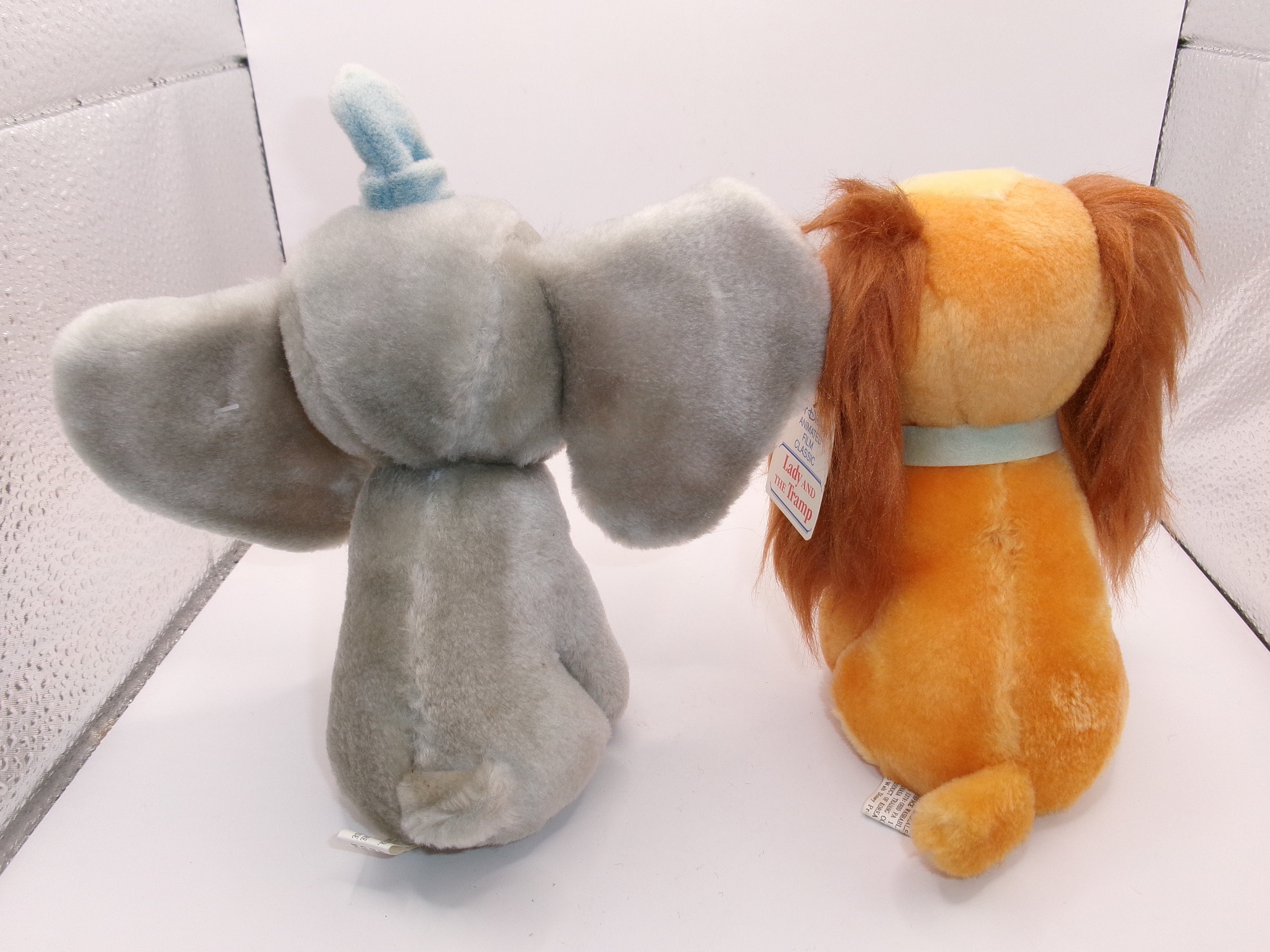 Vintage Disney Dumbo Elephant & Lady and the Tramp Dog Plush - Etsy