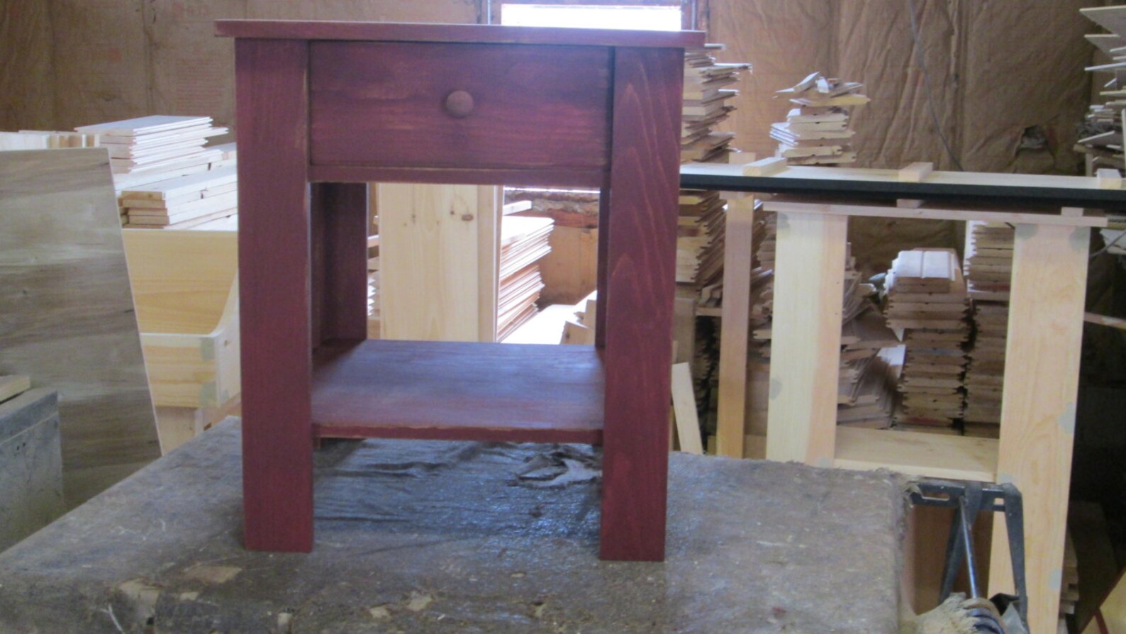 Primitive End Tables W/drawer - Etsy