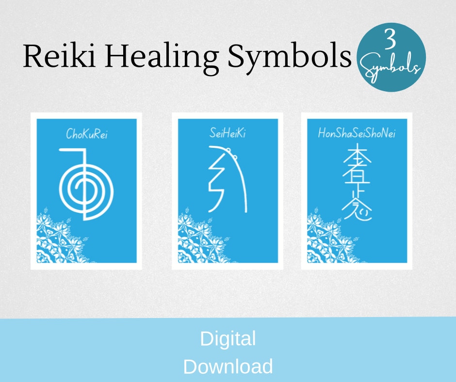 Reiki Symbols Art Prints | Energy Healing Decor (digital Download) - Etsy