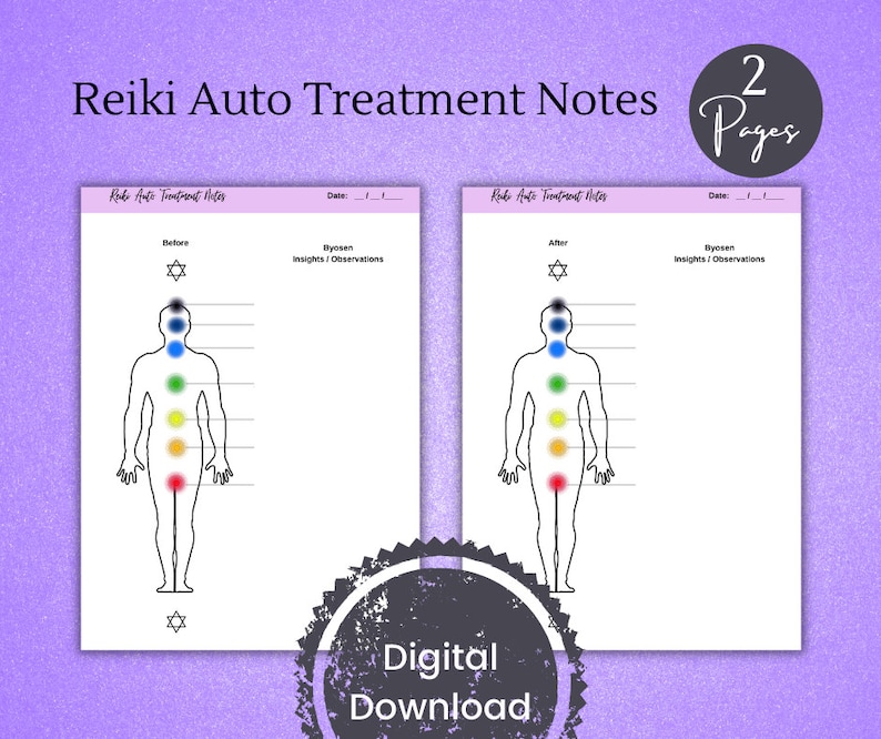 Reiki Forms, Reiki Session Board, Reiki Session Form Auto Treatment ...