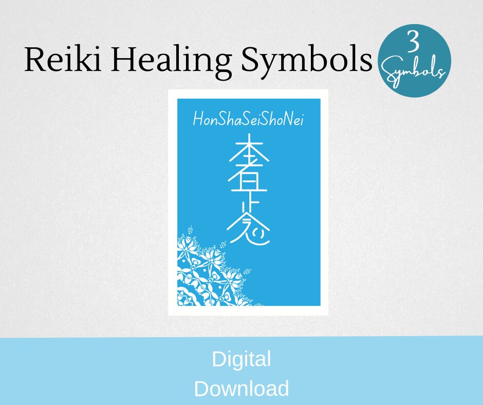 Reiki Symbols Printable Wall Art | Energy Healing Decor | Cho Ku Rei ...