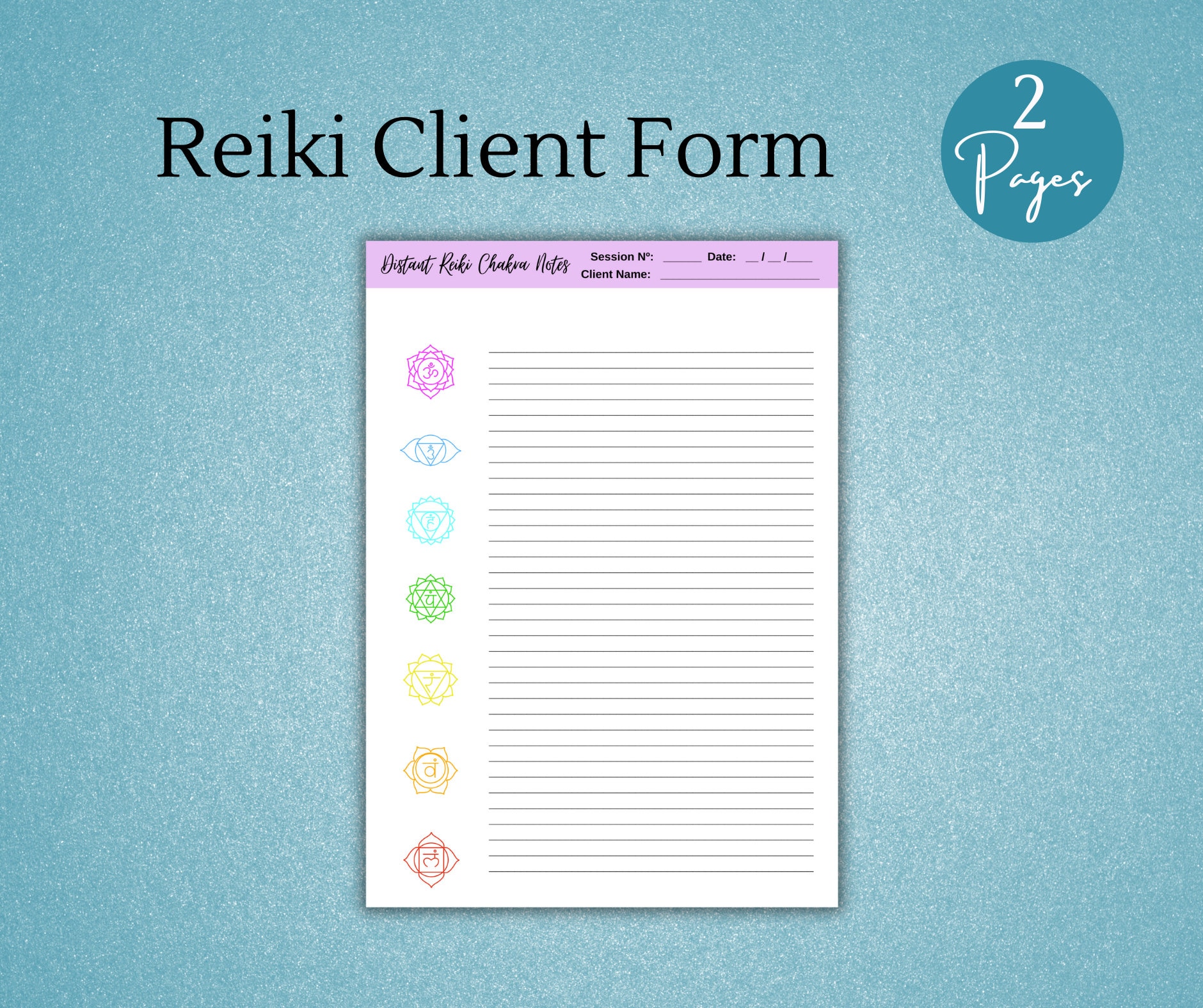 Distance Reiki Forms, Reiki Session Board, Reiki Session Form Bundle ...