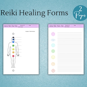 Distance Reiki Forms, Reiki Session Board, Reiki Session Form Bundle ...