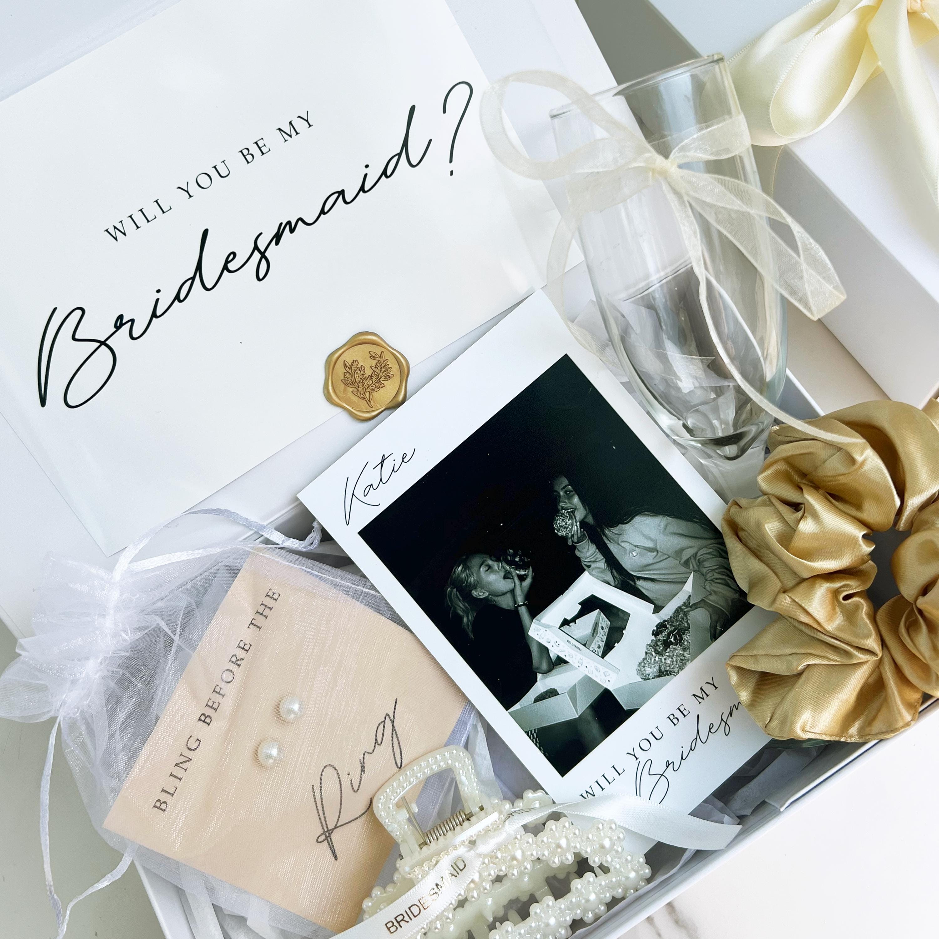 Bridesmaid Proposal Box, Custom Bridal Party Gift Box, Will You Be My ...