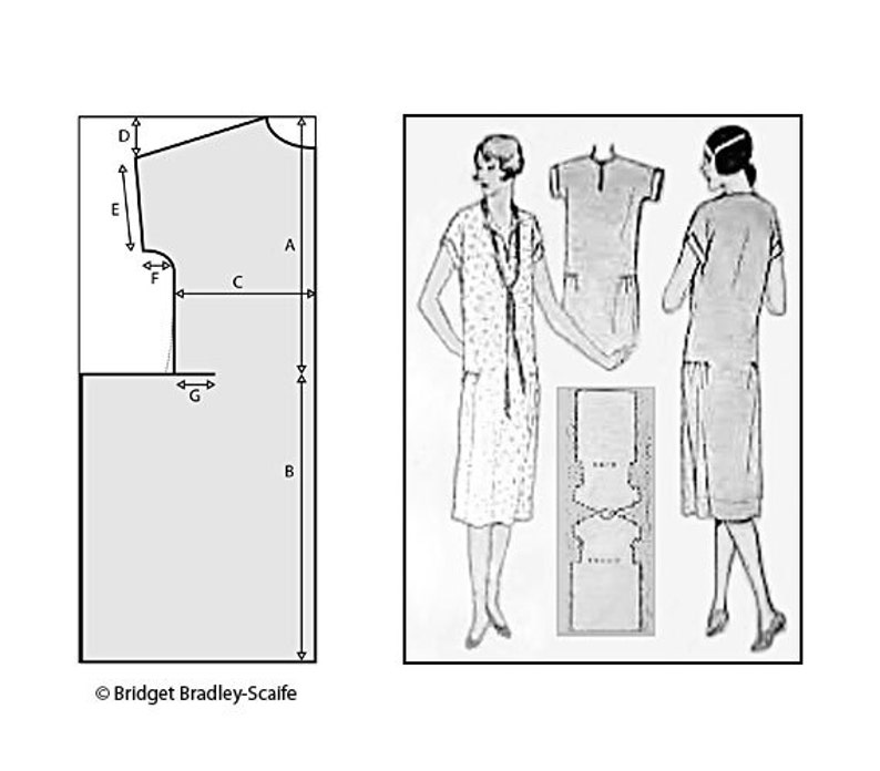 1920's One Hour Frock Pattern *UPDATED* - Etsy