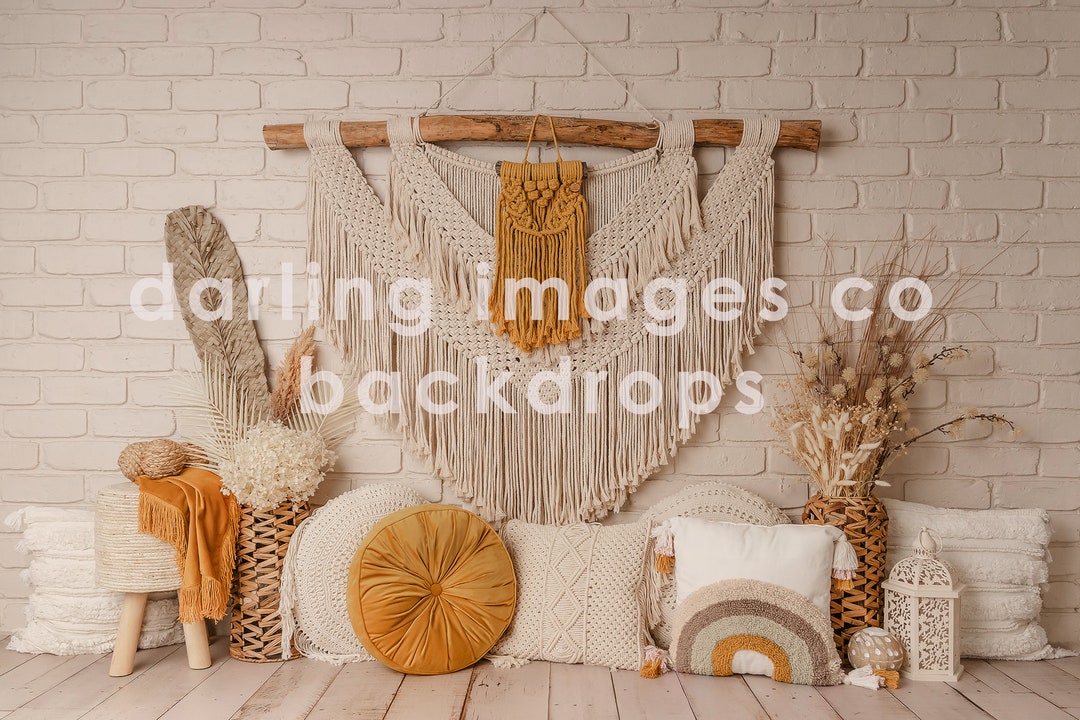 Boho Digital Backdrop, Studio Backdrop File, Printable Backdrop File ...