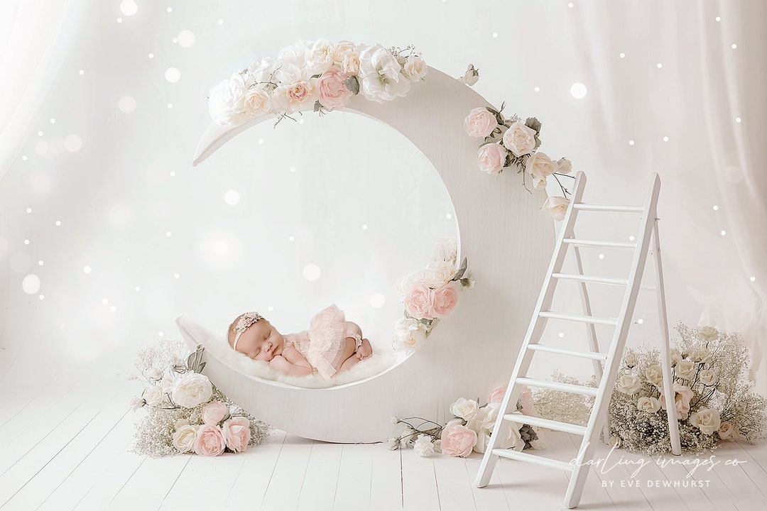 Newborn Digital Backdrop, Newborn Composite, Newborn Background, Floral ...