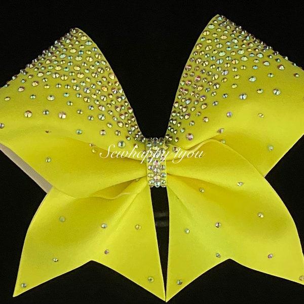 Neon Yellow Bow - Etsy