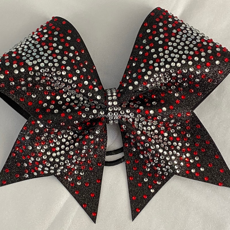 Rhinestone Cheer Bow - Etsy