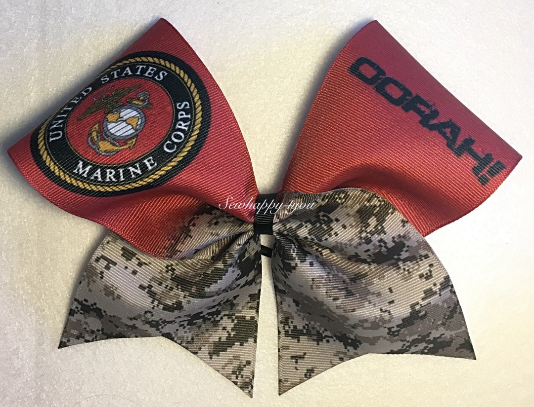 Marine Cheer Bow - Etsy