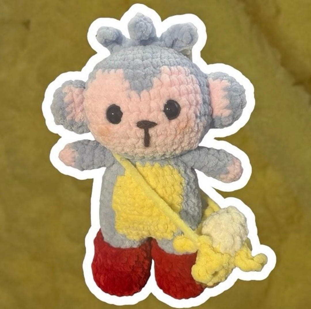 Boots the Monkey! Inspired Plushie With Banana Amigurumi for Children ...