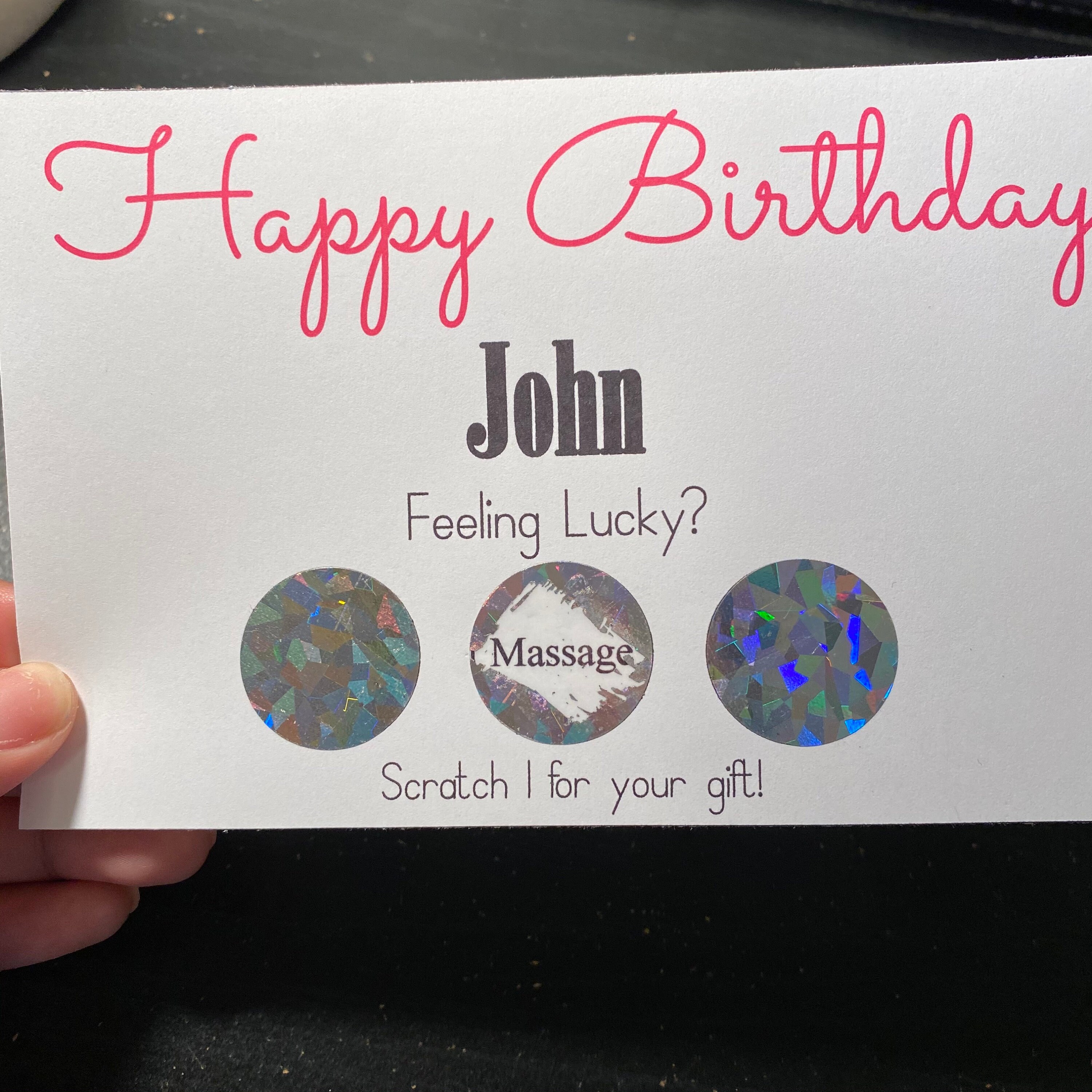 Happy Birthday Scratch Off Card Naughty Scratch Off Gift | Etsy